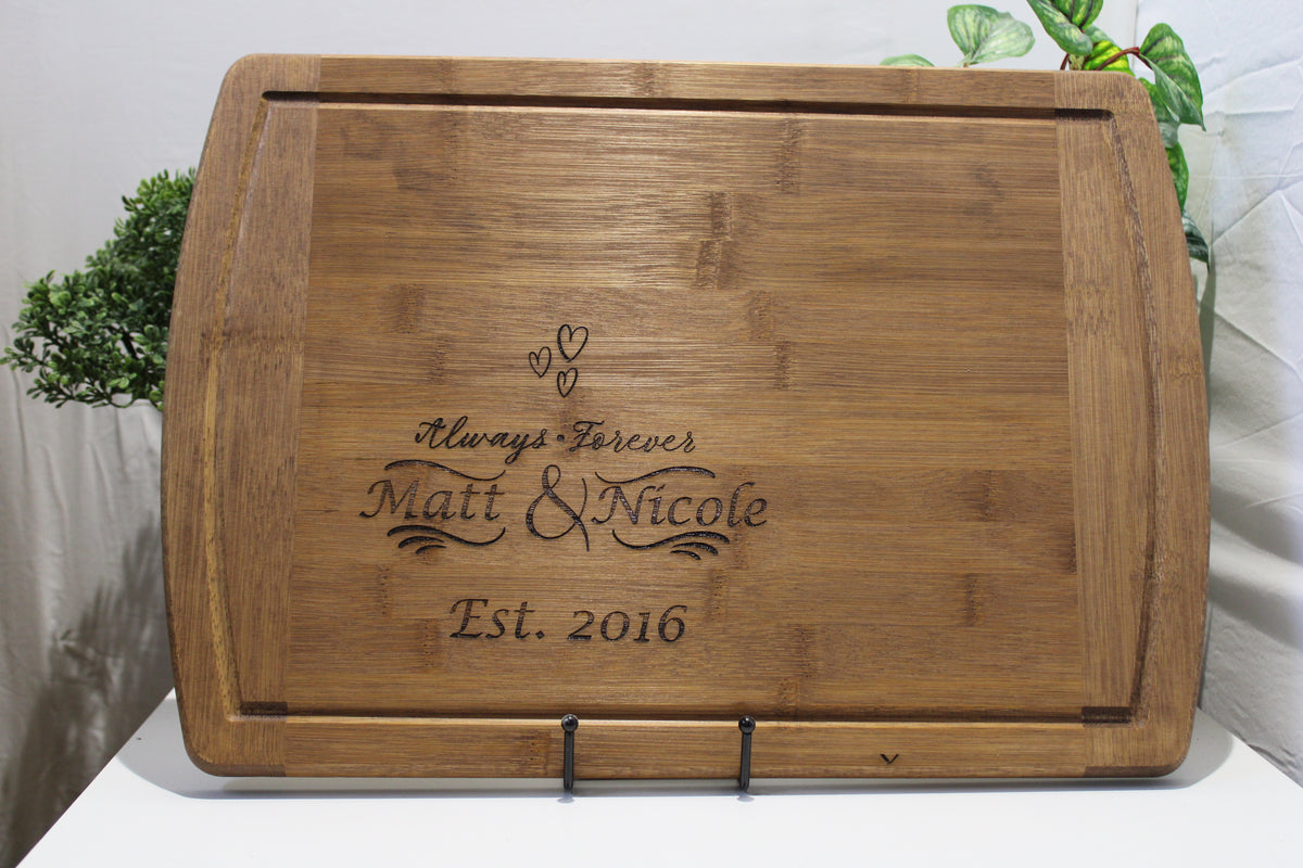 Large Custom Engraved Bamboo Cutting Board – Custom Zengraving